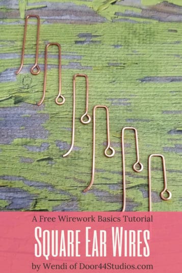Square Ear Wires: How to make matched pairs - Door 44 Studios