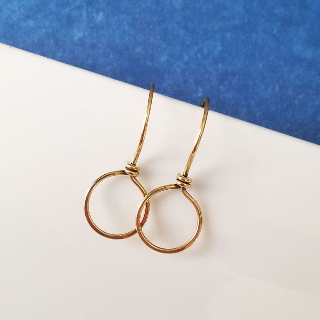 Modern Big Loop Ear Wires: A Wirework Basics Tutorial - Door 44 Studios