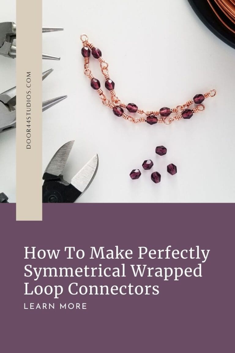 How to Make Symmetrical Wrapped Loop Connectors - Door 44 Studios